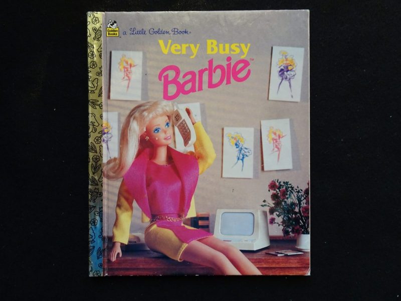 Barbie- Very Busy Barbie- 1997 - GoldenBookGuy.com