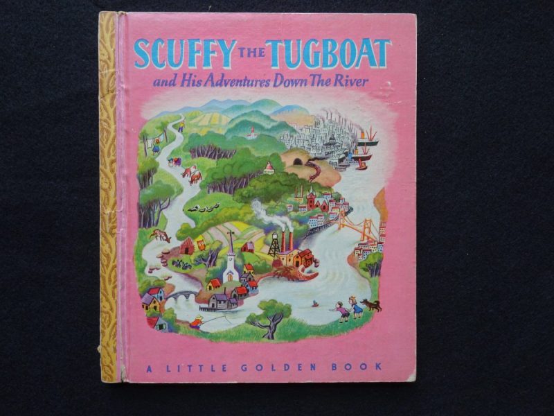 Scuffy the Tugboat- 1946 B - GoldenBookGuy.com