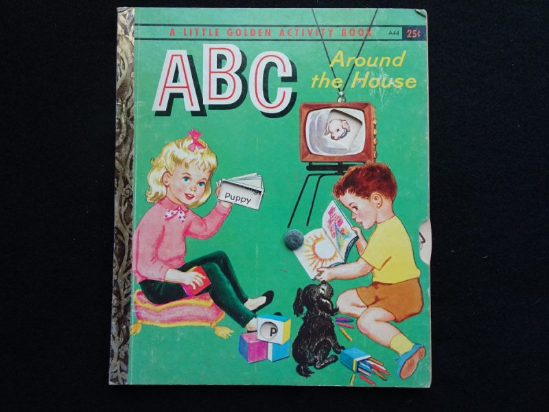 ABC Around the House- Wheel Intact!- D - GoldenBookGuy.com