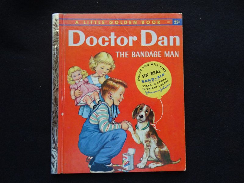 Doctor Dan the Bandage Man- 5 of 6 Bandages Intact! - GoldenBookGuy.com