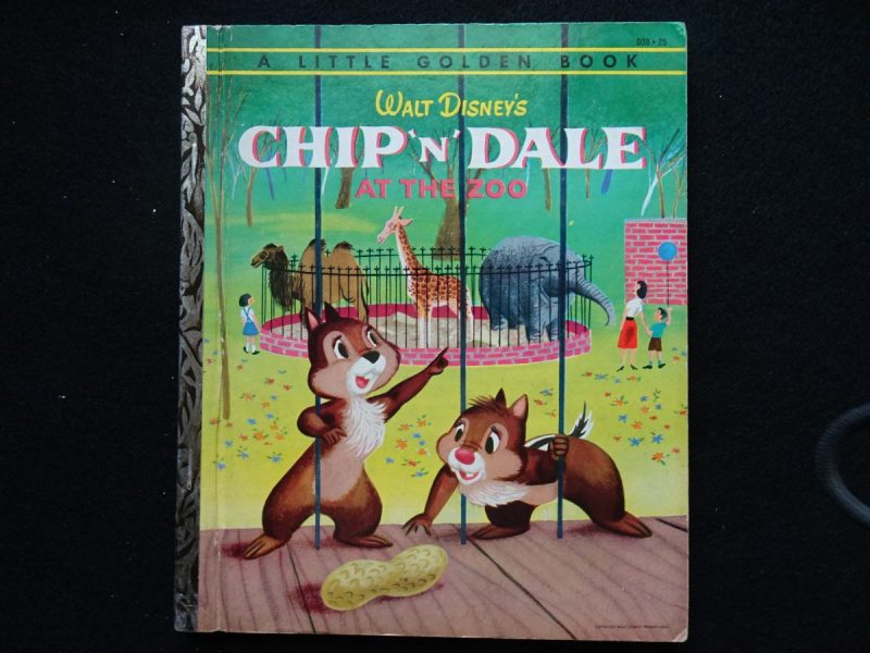 Chip 'n Dale at the Zoo- Disney- GoldenBookGuy.com