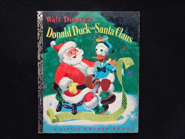 Donald Duck and Santa Claus- A - GoldenBookGuy.com