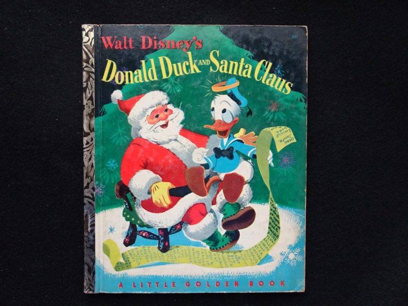Donald Duck and Santa Claus- A - GoldenBookGuy.com