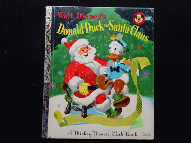 Donald Duck and Santa Claus- D - GoldenBookGuy.com