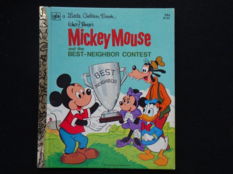 Mickey Mouse and the Best-Neighbor Contest- 1978 - GoldenBookGuy.com