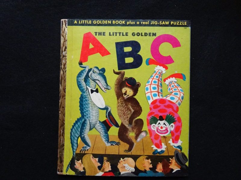The Little Golden ABC- A With Puzzle Intact! - GoldenBookGuy.com