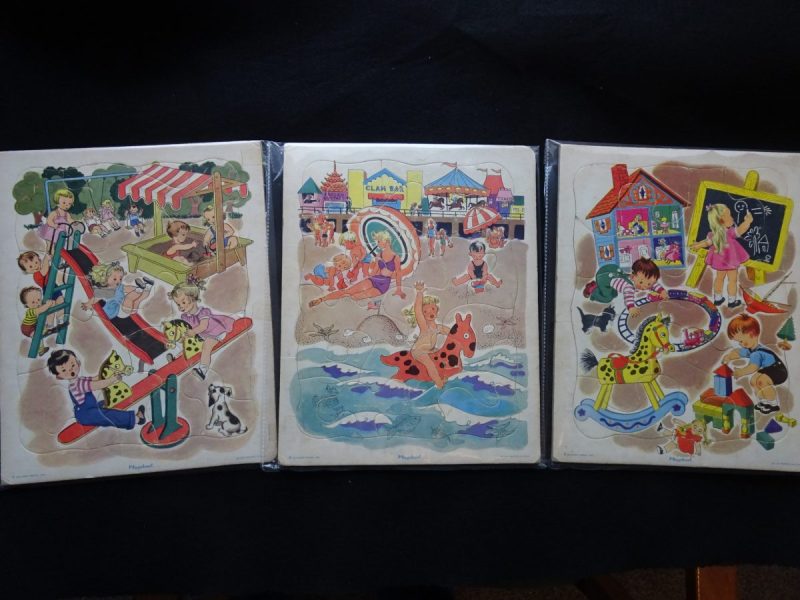 Frame Tray Puzzles- From 1951 Paper Doll Book - GoldenBookGuy.com