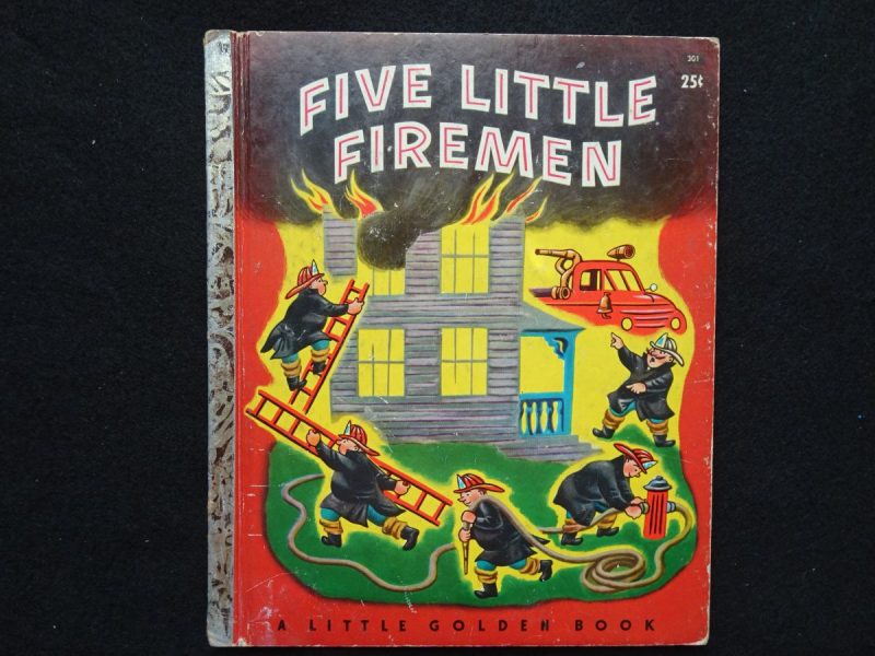 Five Little Firemen- N - GoldenBookGuy.com